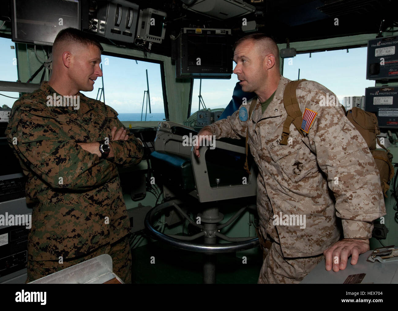 U.S. Marine Corps Lt. Col's Chris S. Richie, commanding officer for ...