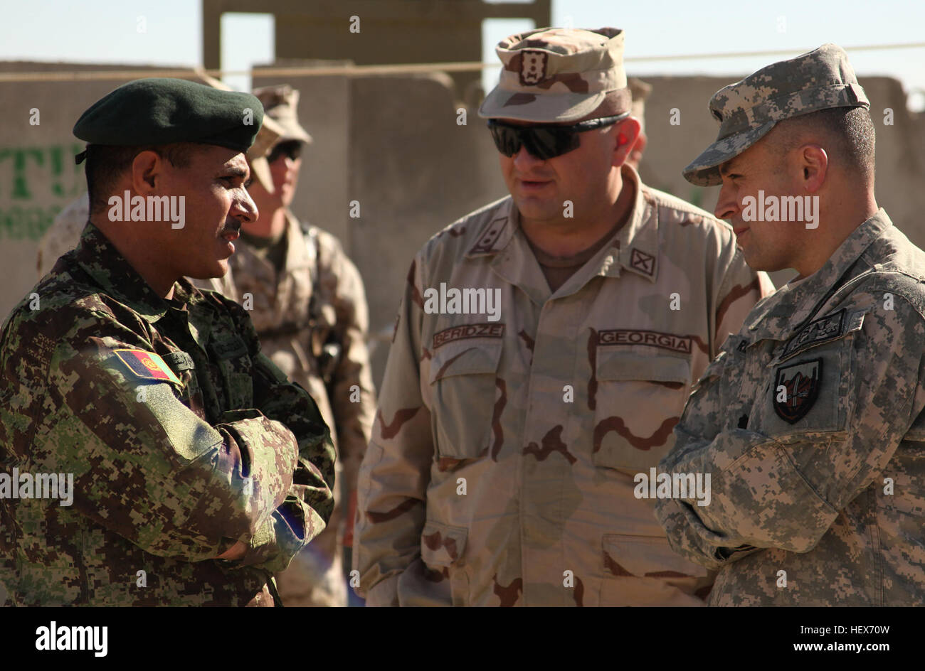 Afghan, Georgian and U.S. officers talk about the security missions the ...