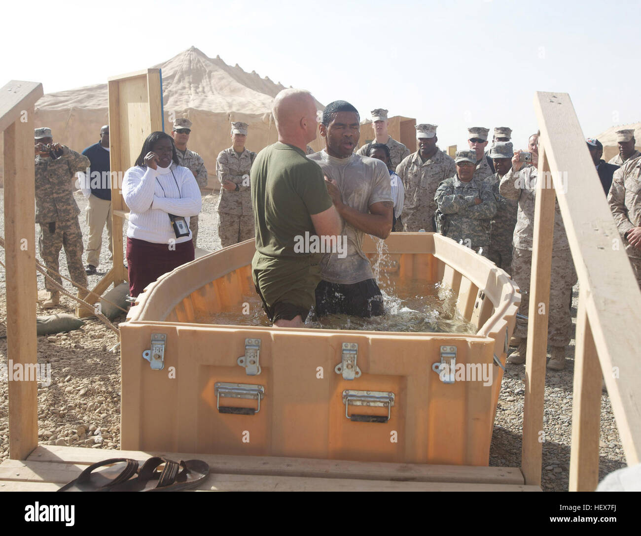 Chaplain Christopher Earley, chaplain for VMU-2 pulls Navy Lt. Kelvin ...