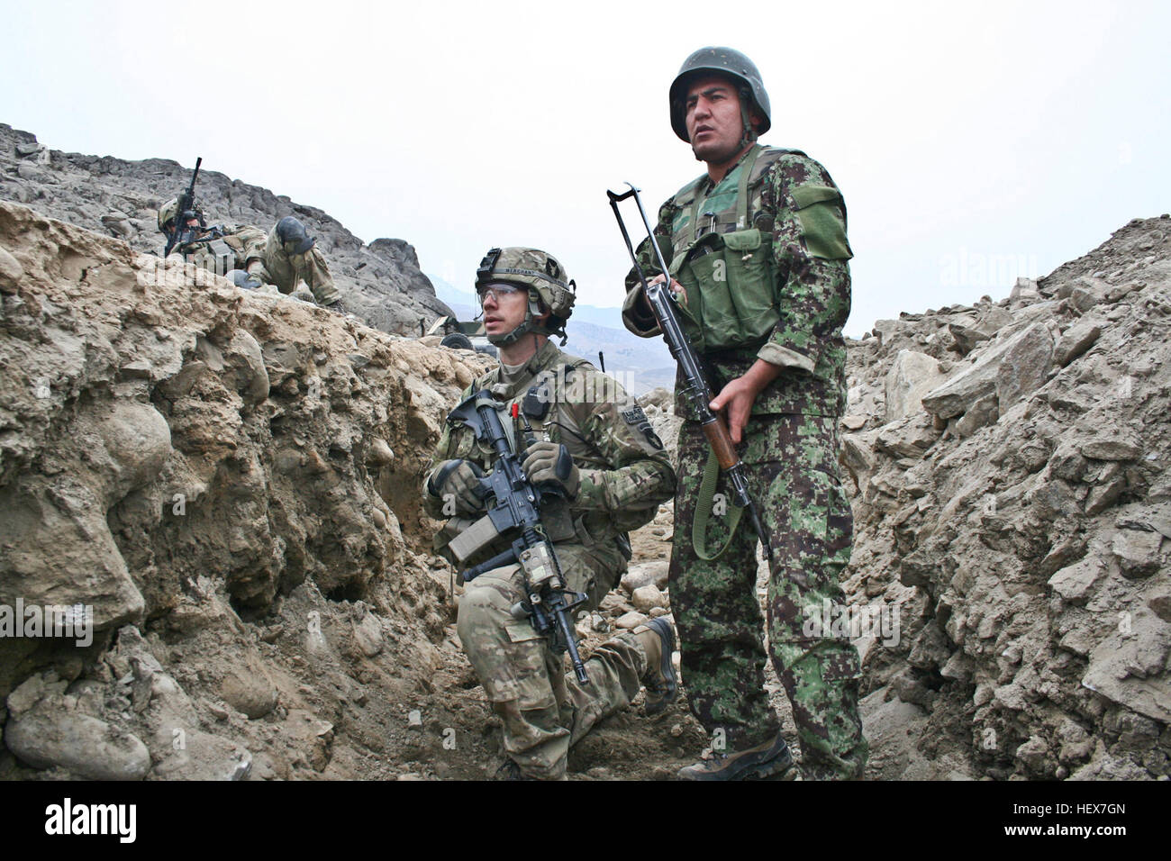 LAGHMAN PROVINCE, Afghanistan - U.S. Army Capt. Jason Merchant, left ...