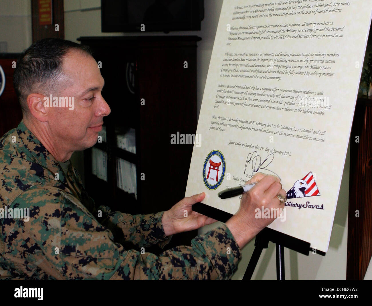 Maj. Gen. Peter J. Talleri, commanding general, Marine Corps Base Camp ...
