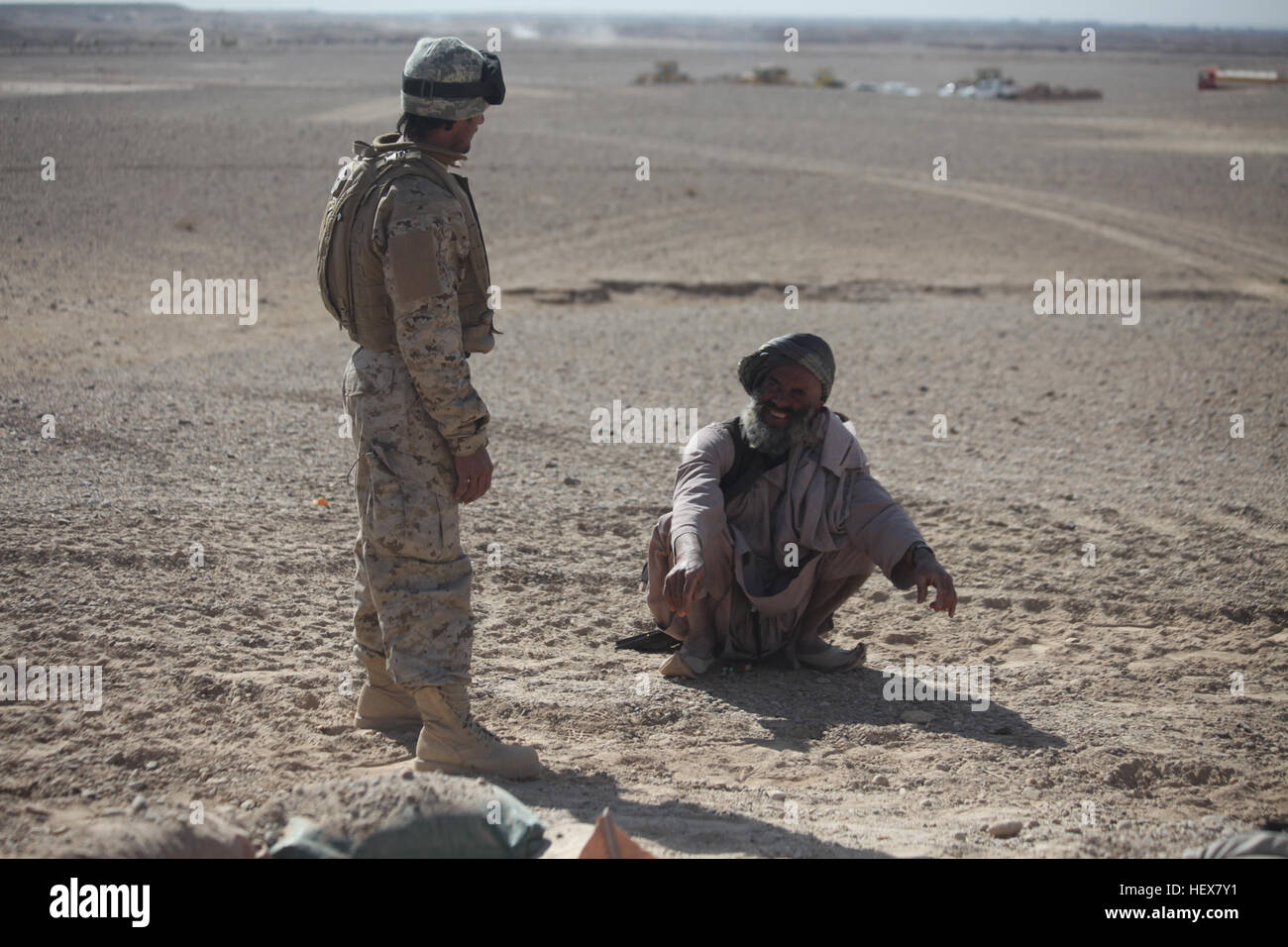 An Afghan interpreter working with 1st Platoon, Company L, Battalion ...