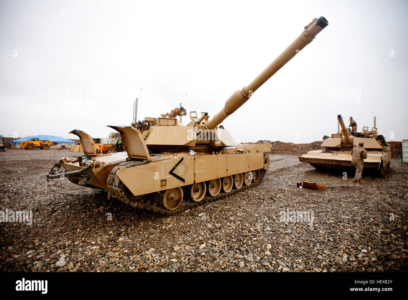 U.S. Marines with 1st Marine Division, 1st Tank Battalion, Delta ...