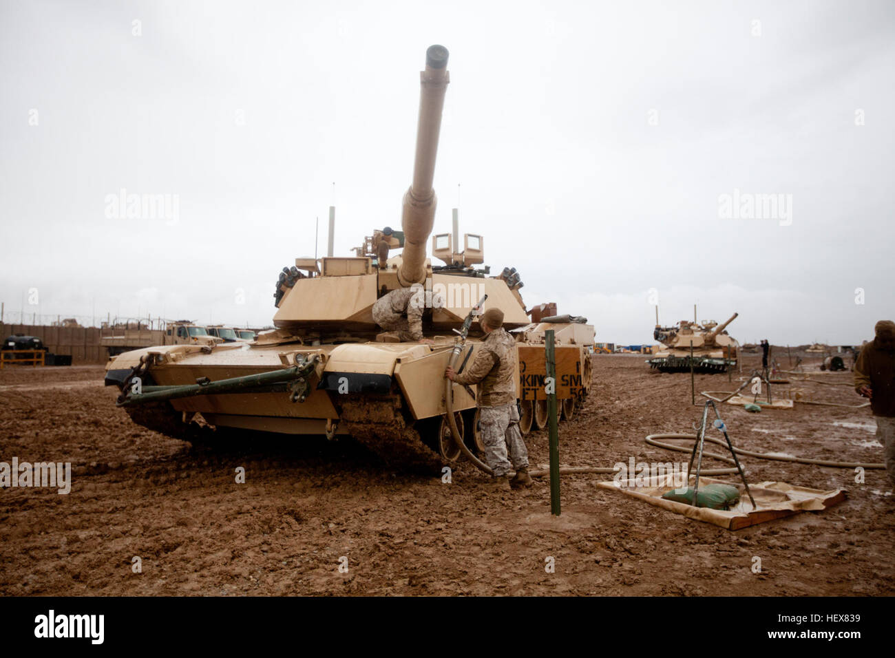 U.S. Marines with 1st Marine Division, 1st Tank Battalion, Delta ...