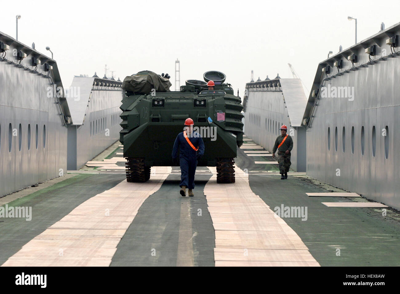 Members of the Offshore Preparation Party moved a U.S. Marine Corps ...