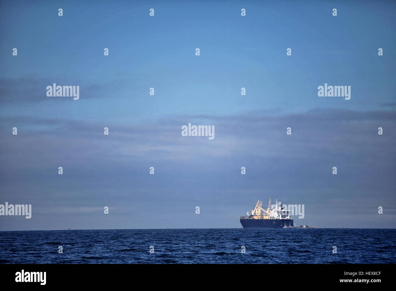 USNS Sgt. William Button floats off the coast near Camp Pendleton ...