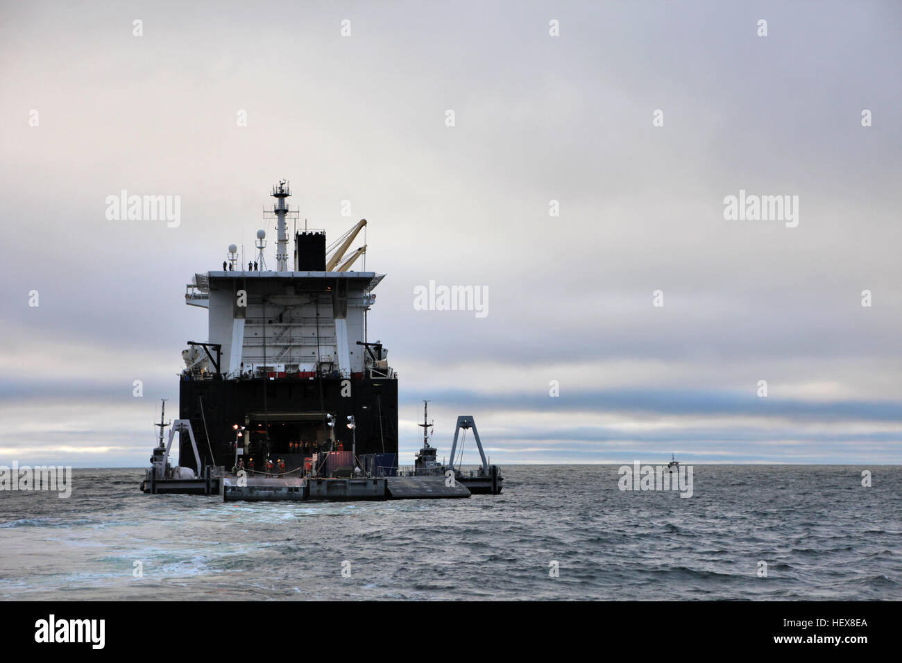 USNS Sgt. William Button floats off the coast near Camp Pendleton ...
