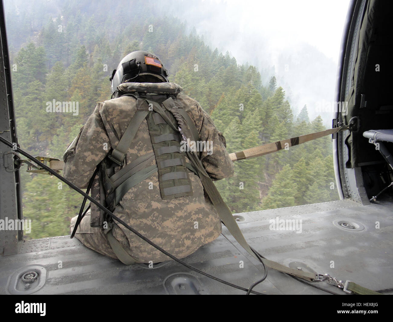 U.S. Army Sgt. Sheldon Snodgrass, a flight instructor with Golf Company ...