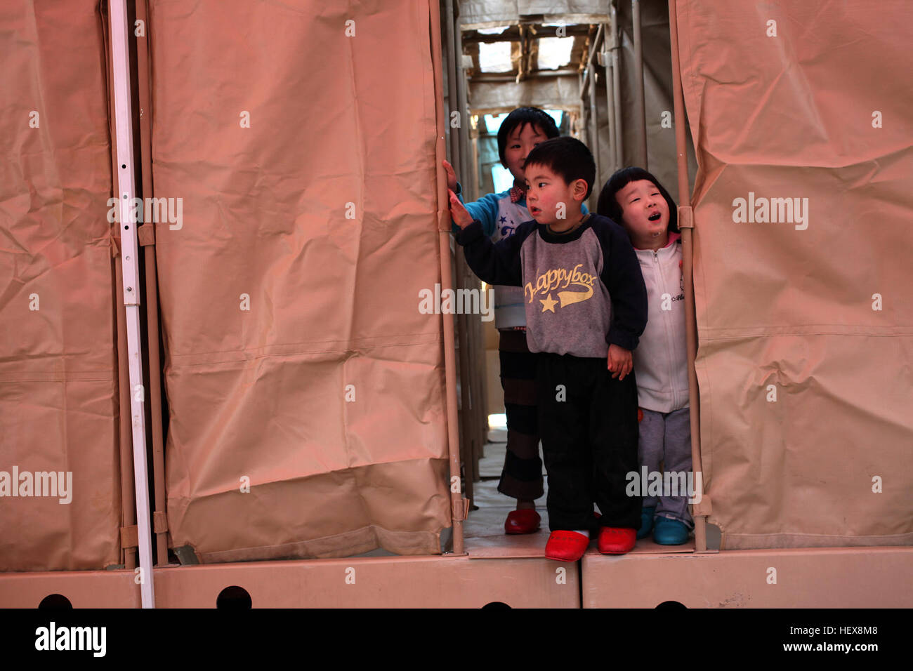 MATSUSHIMA, Japan – Japanese children explore the newly constructed ...