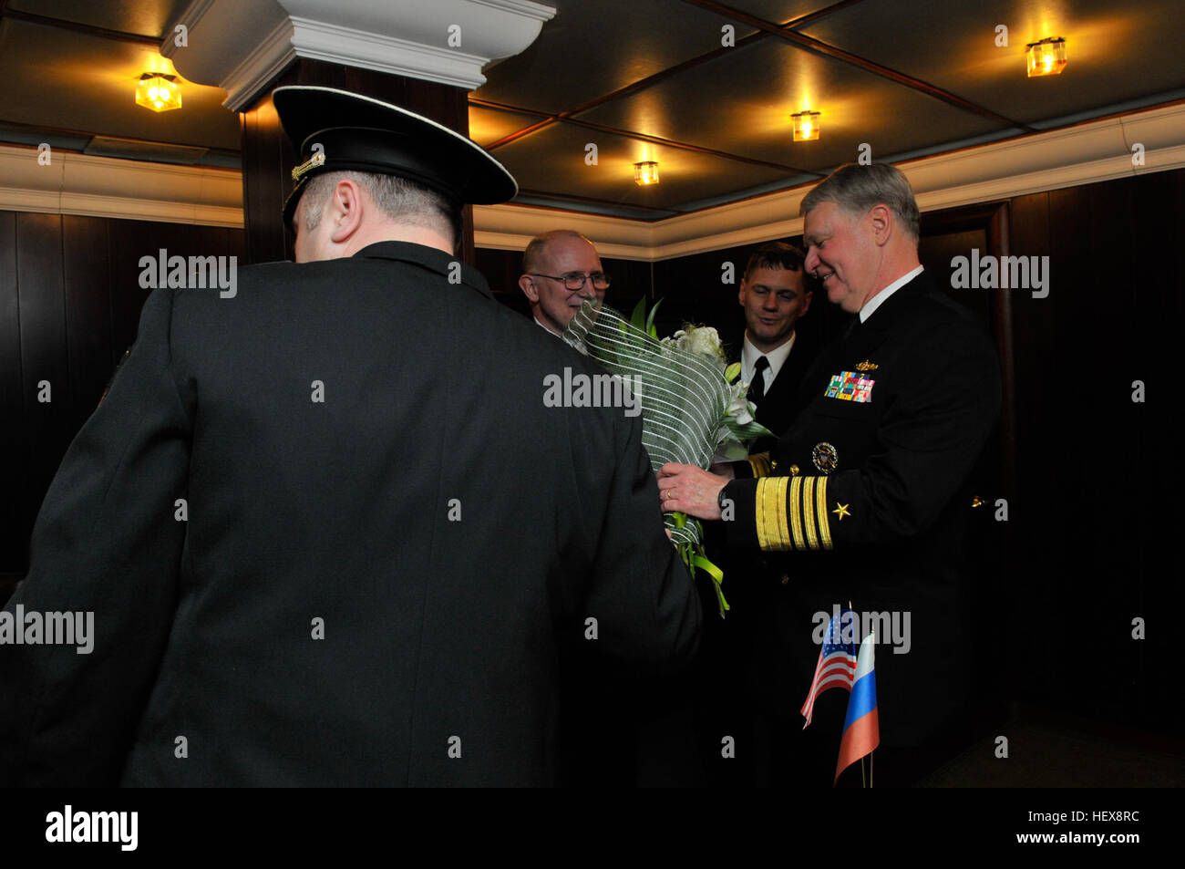 U.S. Navy Adm. Gary Roughead, right, Chief of Naval Operations, tours ...
