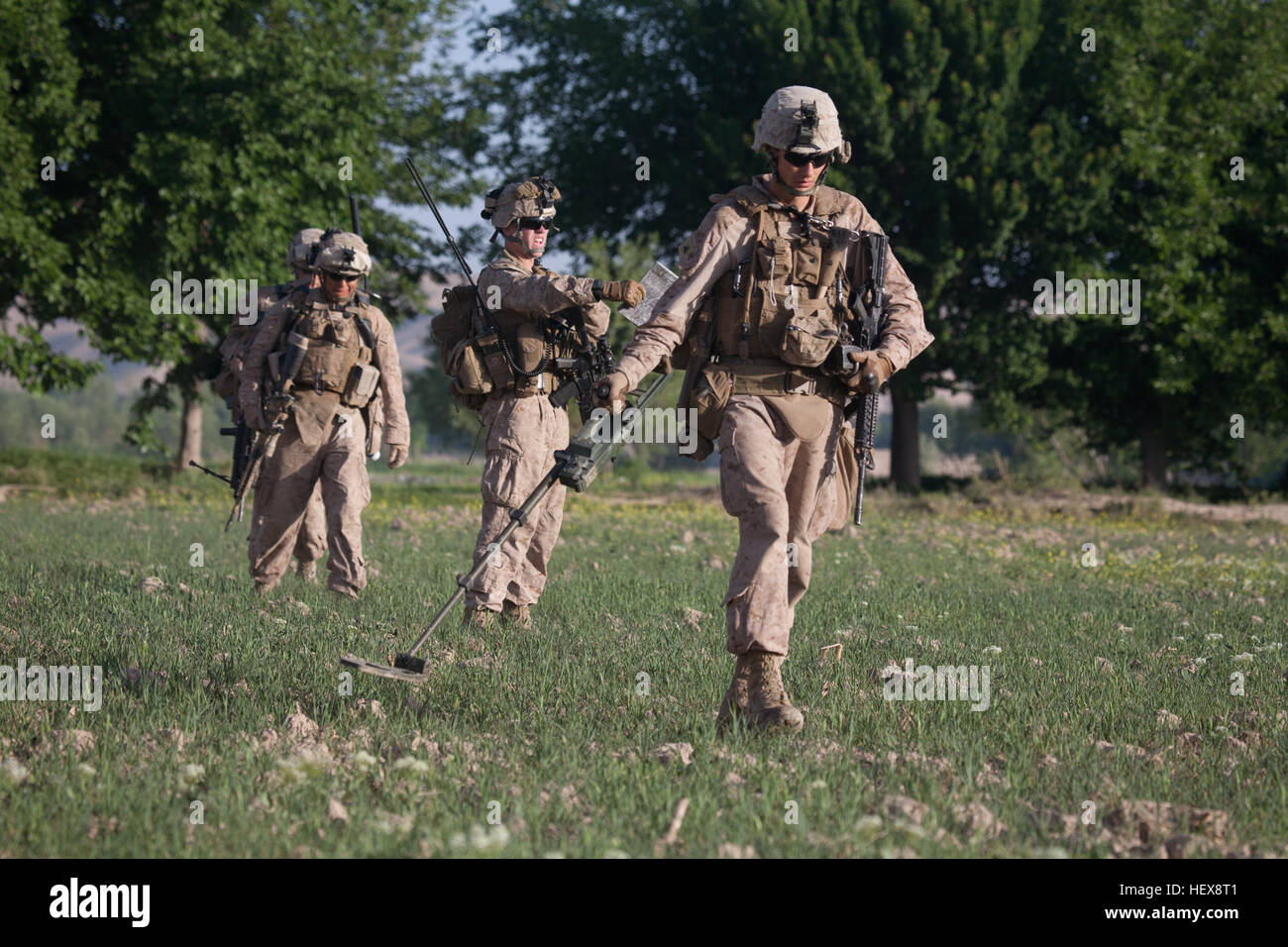 2nd Combat Engineer Battalion Marines conducted reconnaissance patrols ...