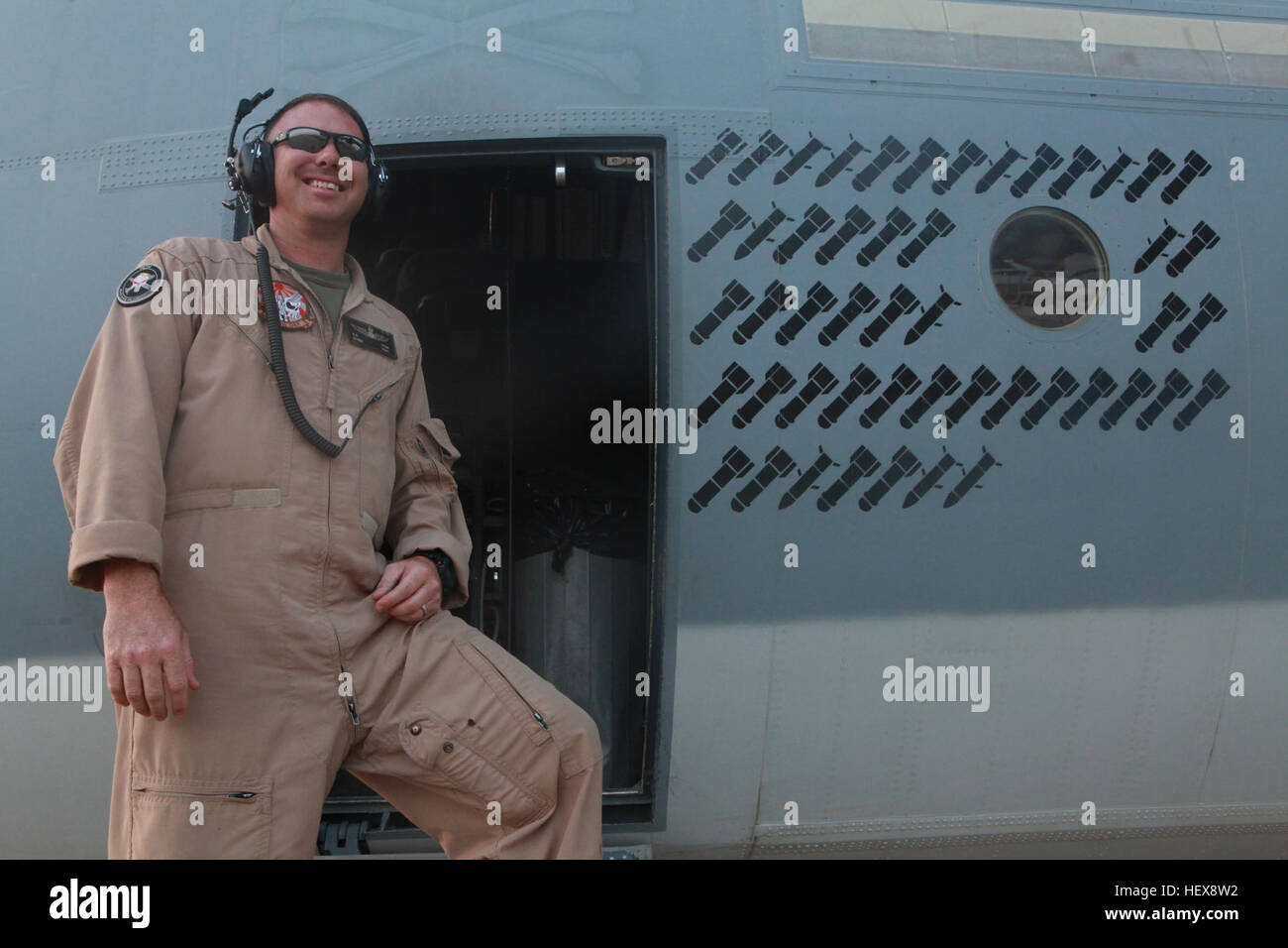 In Afghanistan, a KC-130J Hercules equipped with the Harvest Hawk ...
