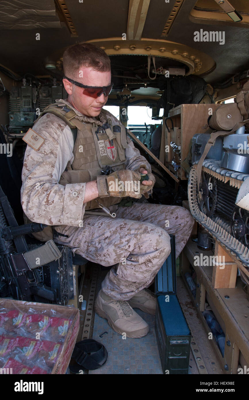 U.S. Marine Corps Staff Sgt. Dan Pare, an explosive ordnance disposal ...