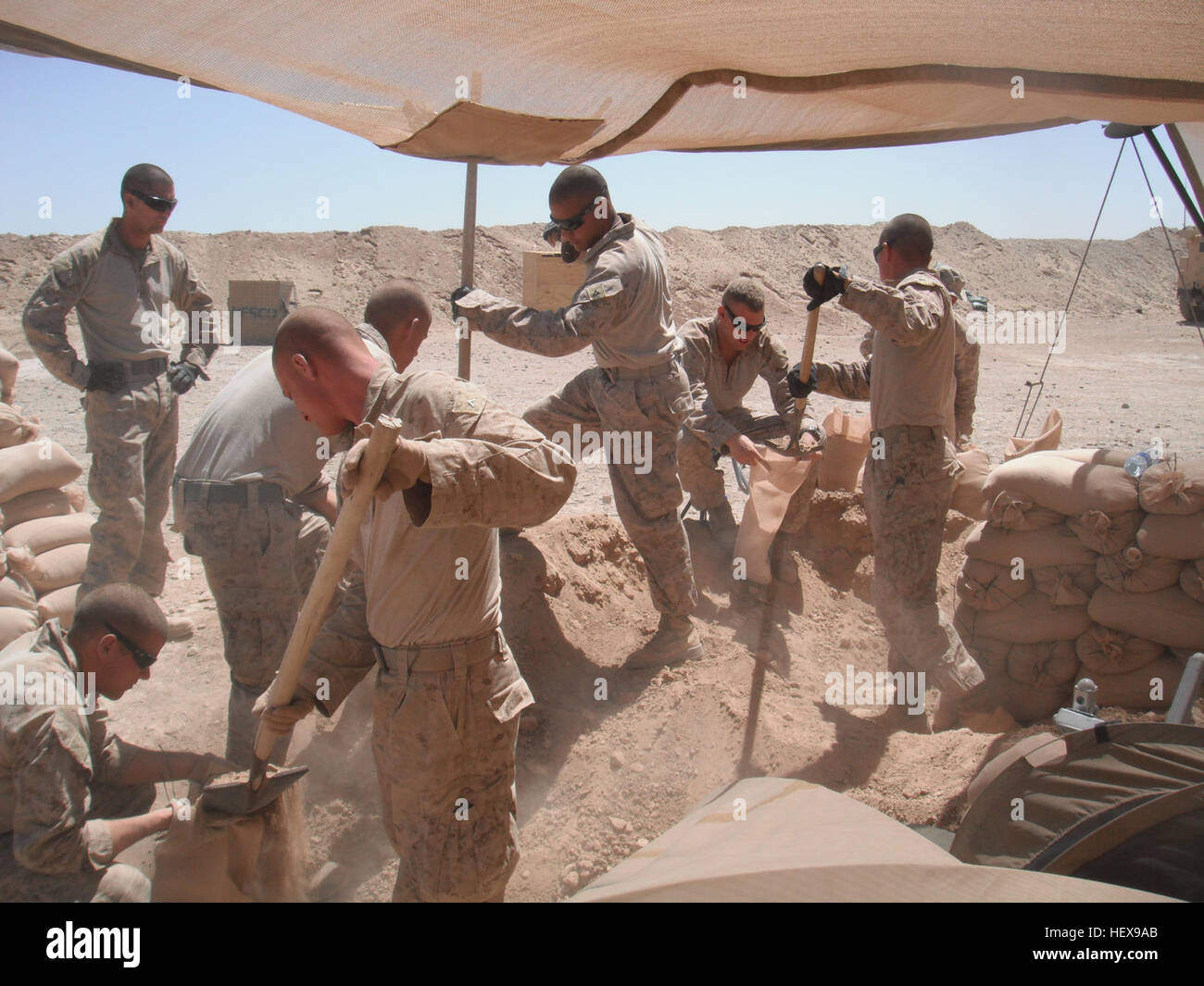 FIREBASE SAENZ, Helmand province, Afghanistan - The Marines of Gun-3 ...