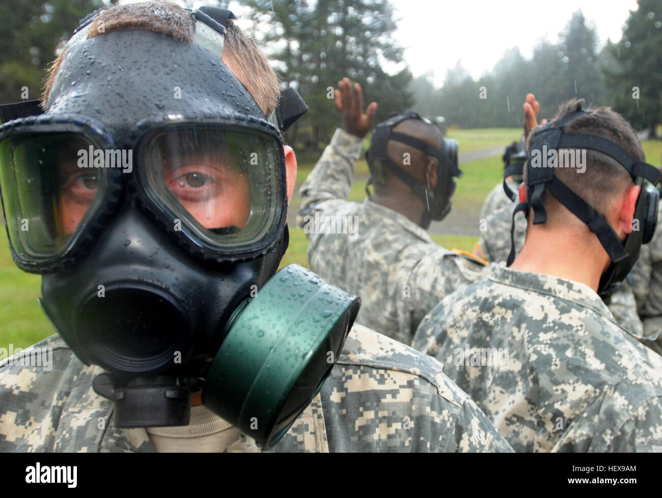 Combat Ready Soldiers With Masks