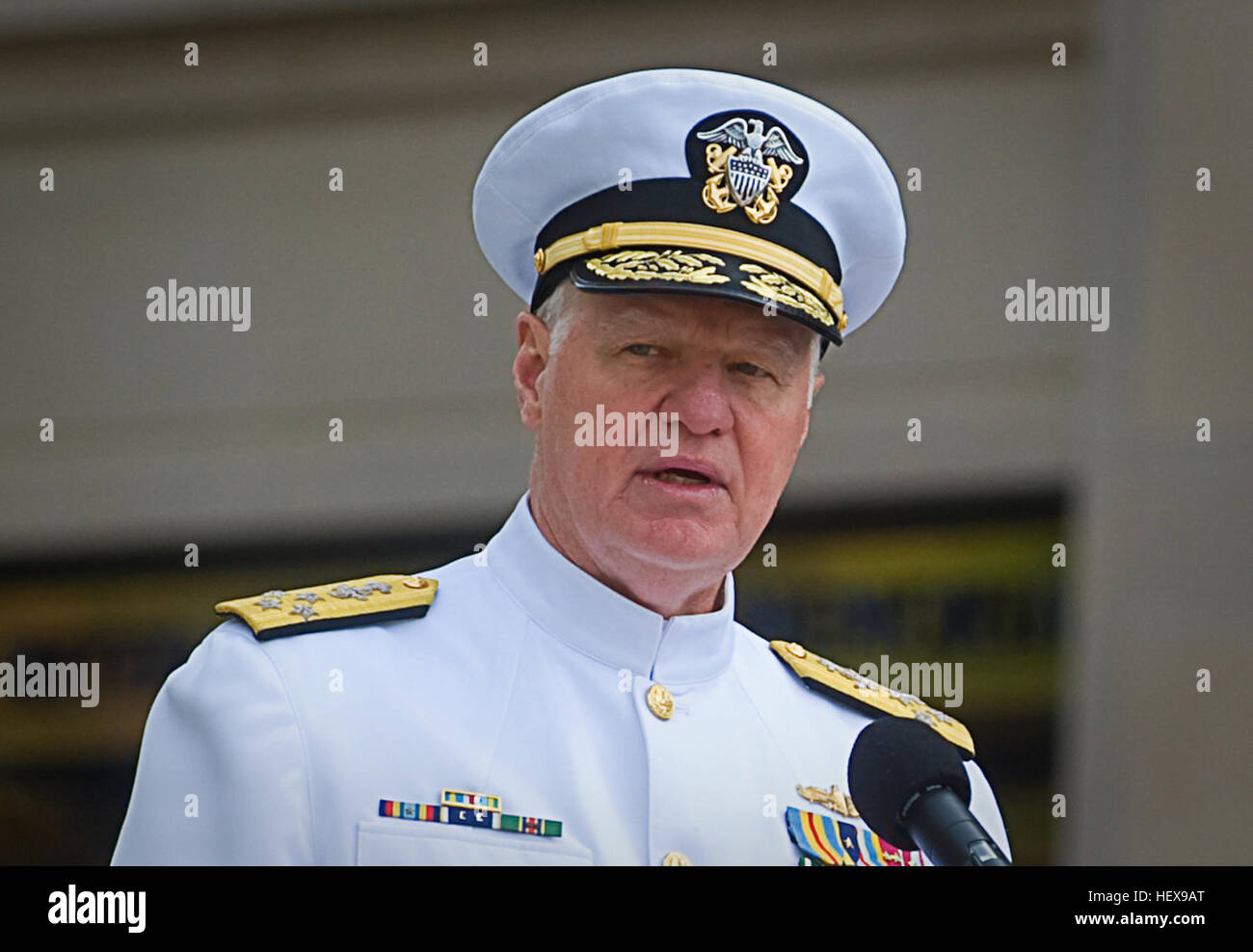 Chief of Naval Operations Adm. Gary Roughead delivers remarks during ...