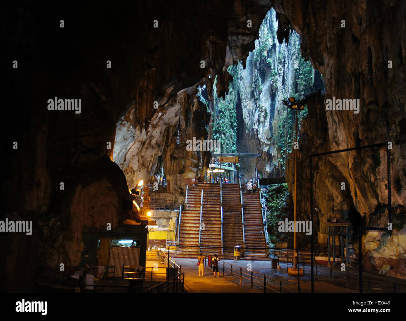 This photograph captures the Batu Caves, located in Kuala Lumpur ...