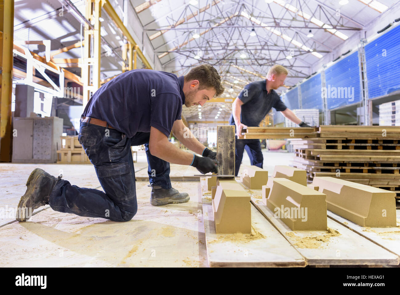 Workers In Factory Architecture High Resolution Stock Photography and ...