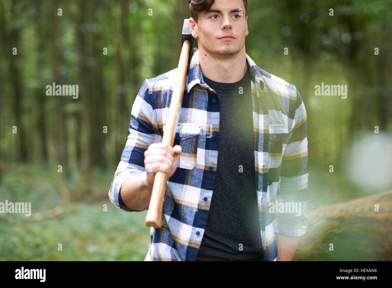 Man carrying an axe on his shoulder hi-res stock photography and images ...
