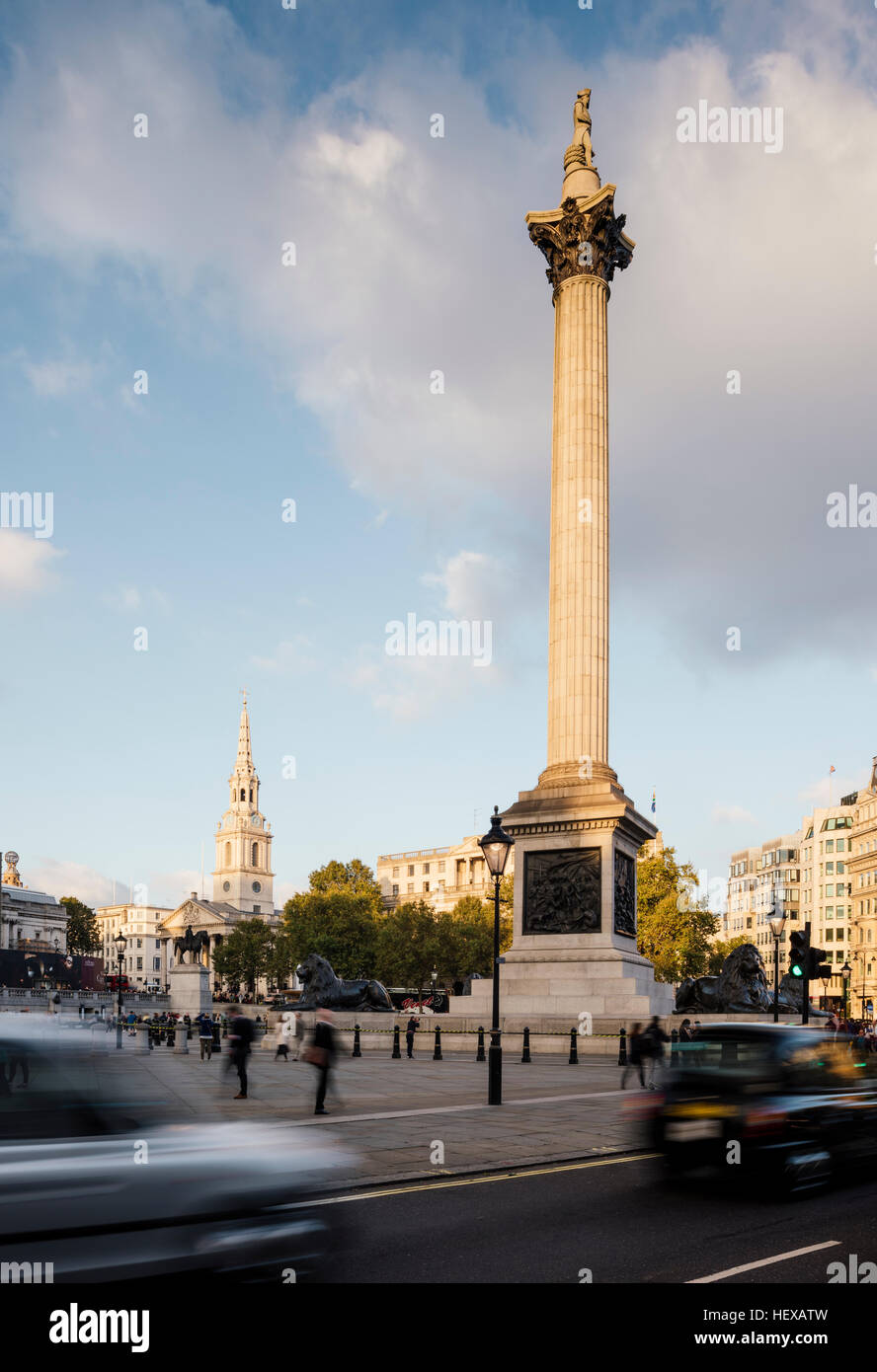 Nelson's Column, Trafalgar Square, London, UK Stock Photo - Alamy