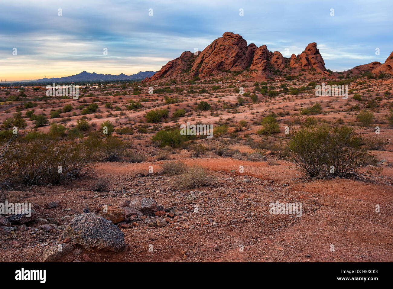 Desert Mountains Sunset