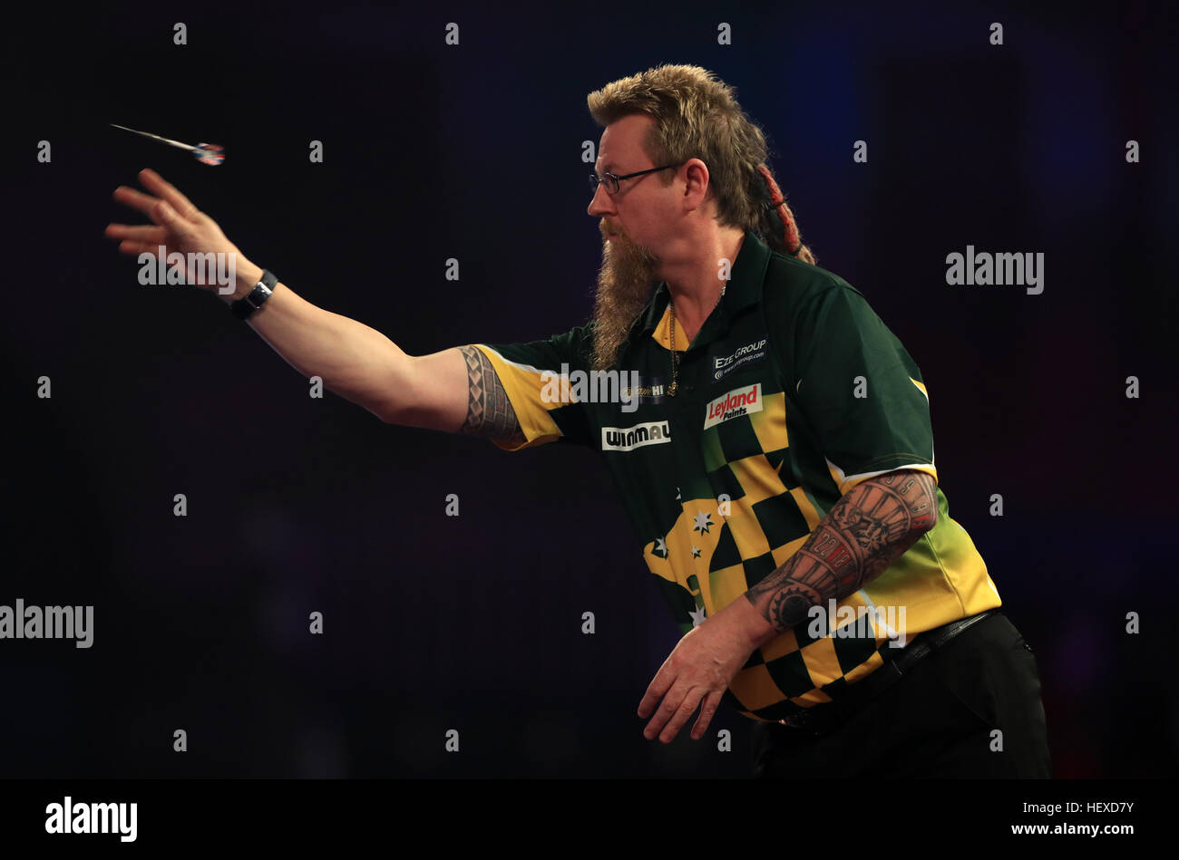 Simon Whitlock during day nine of the William Hill World Darts ...