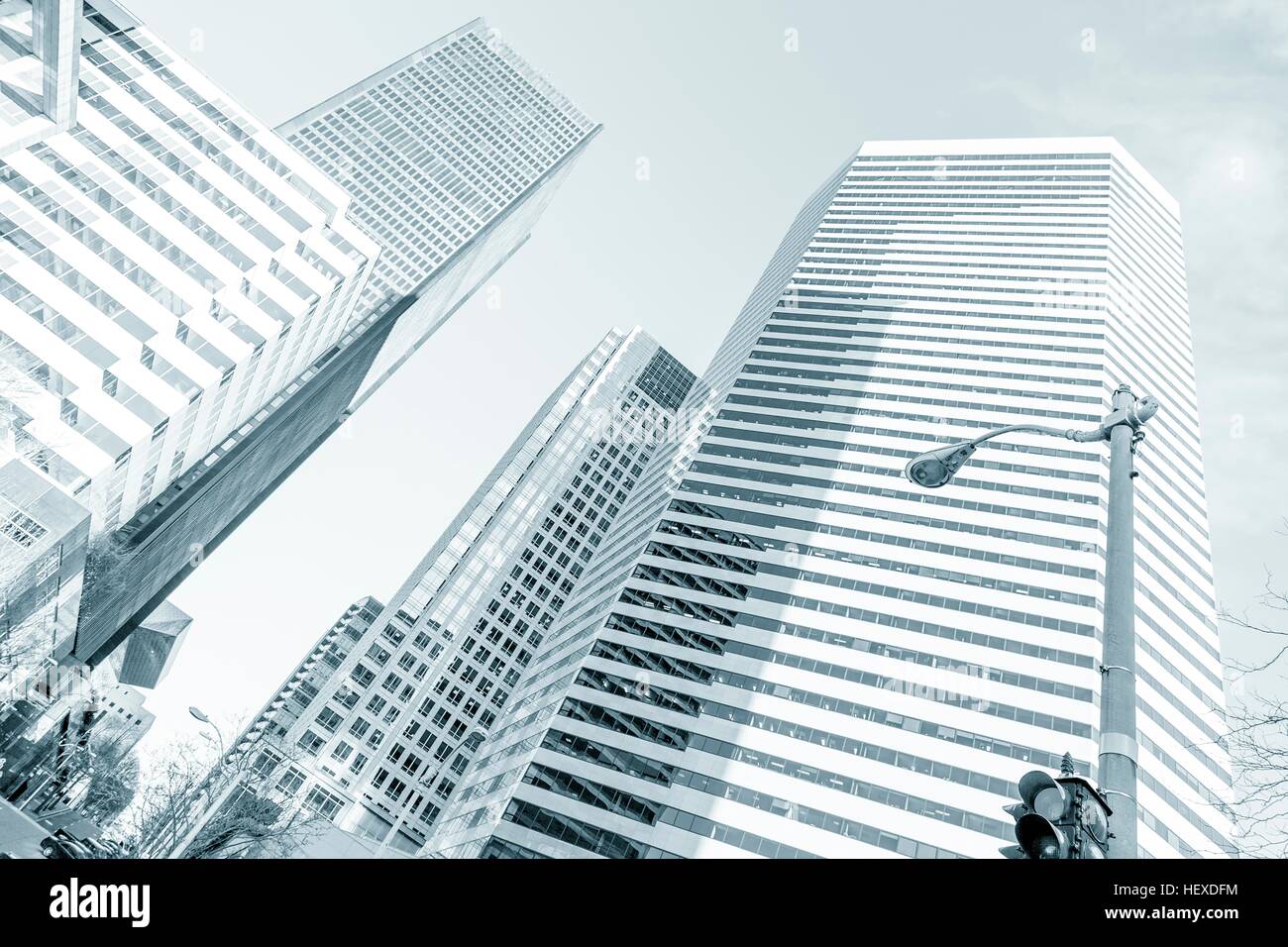 Modern skyscrapers, low angle view Stock Photo - Alamy