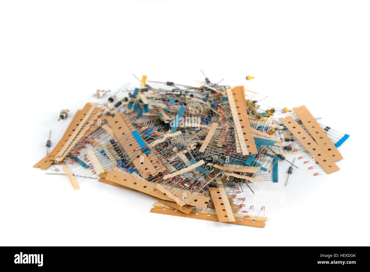 Semiconductor diodes against a white background Stock Photo - Alamy