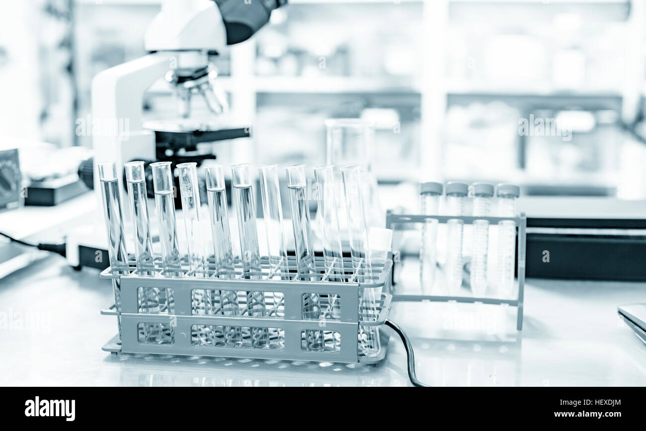 Test tubes in laboratory Stock Photo - Alamy