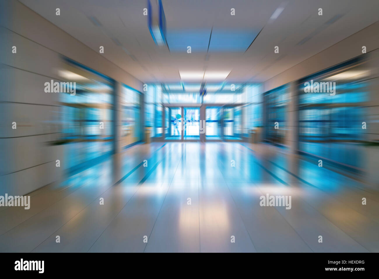 Modern building interior, blurred Stock Photo - Alamy