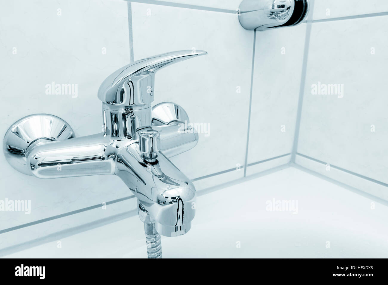 Bathroom tap, close up Stock Photo - Alamy