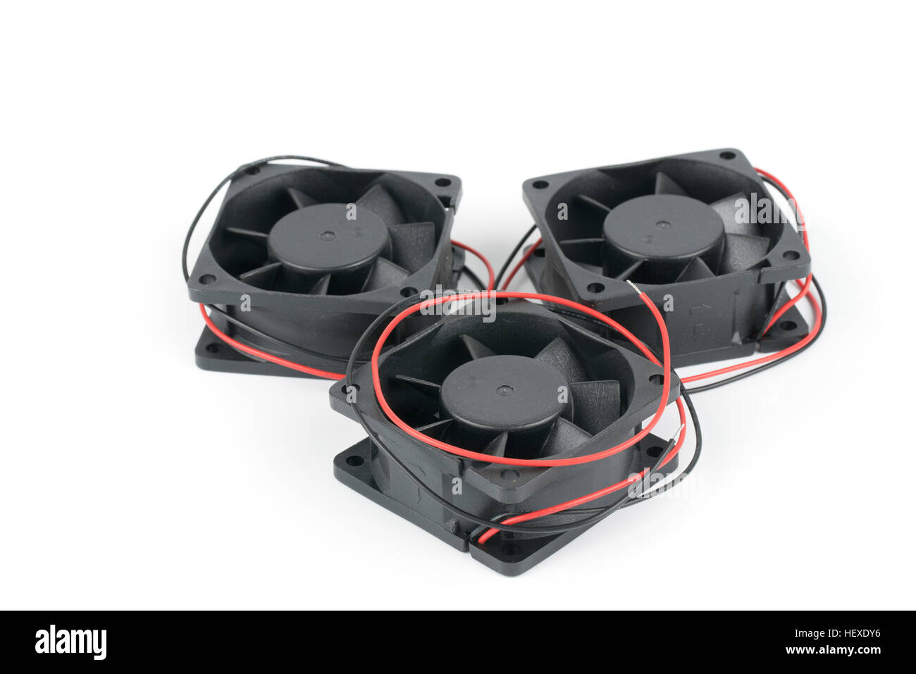 Computer fans against a white background Stock Photo - Alamy