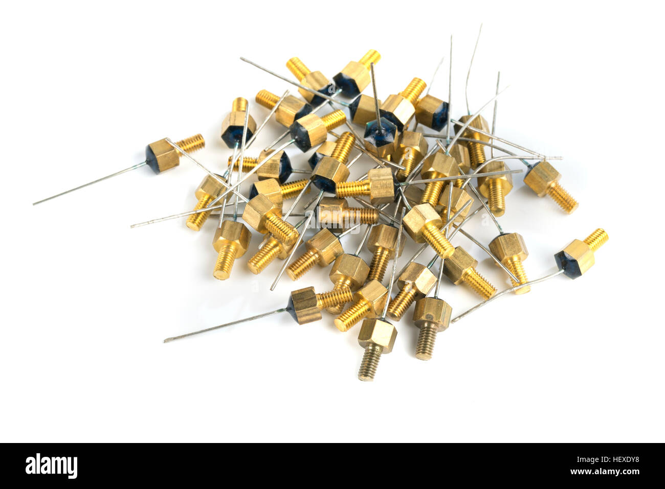 Semiconductor temperature sensors against a white background Stock ...