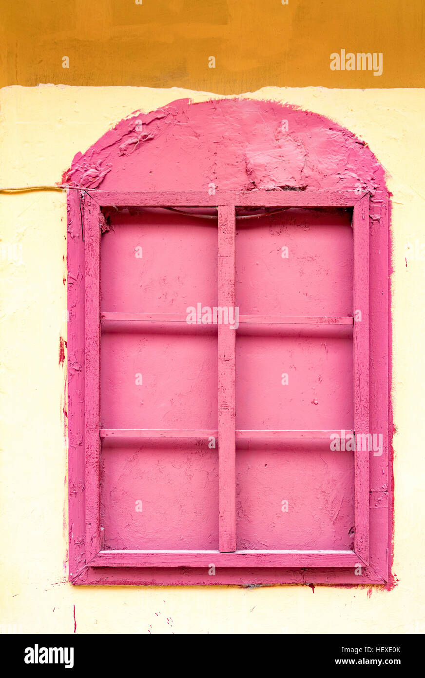 Pink window shutters Stock Photo - Alamy