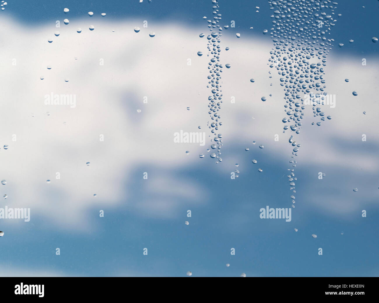 Water droplets on a window pane Stock Photo - Alamy