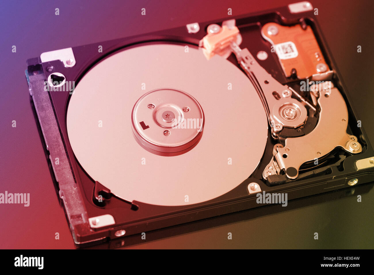 Open hard disc drive Stock Photo - Alamy