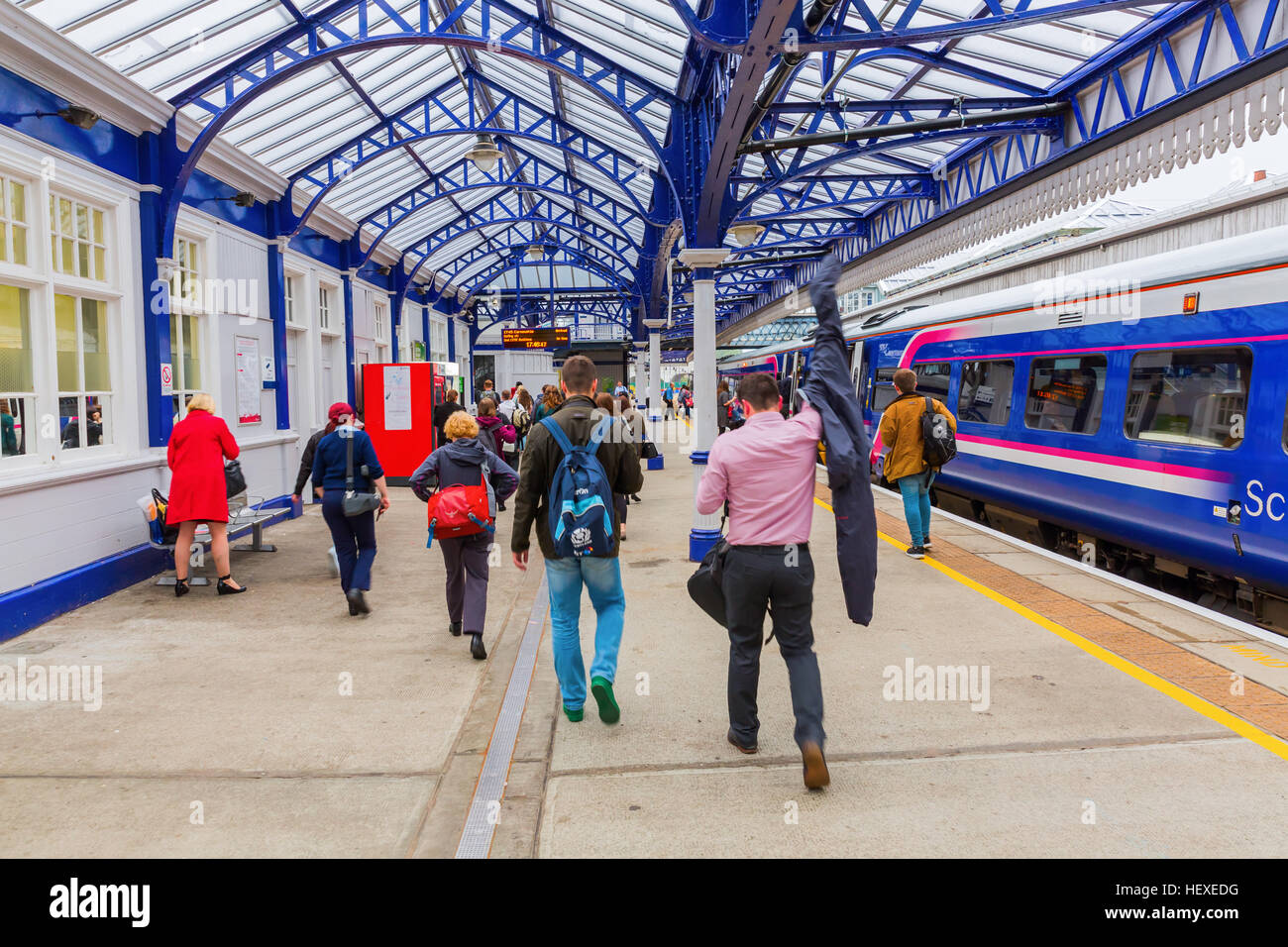 Stirling, UK - September 12, 2016: station of Stirling with ...