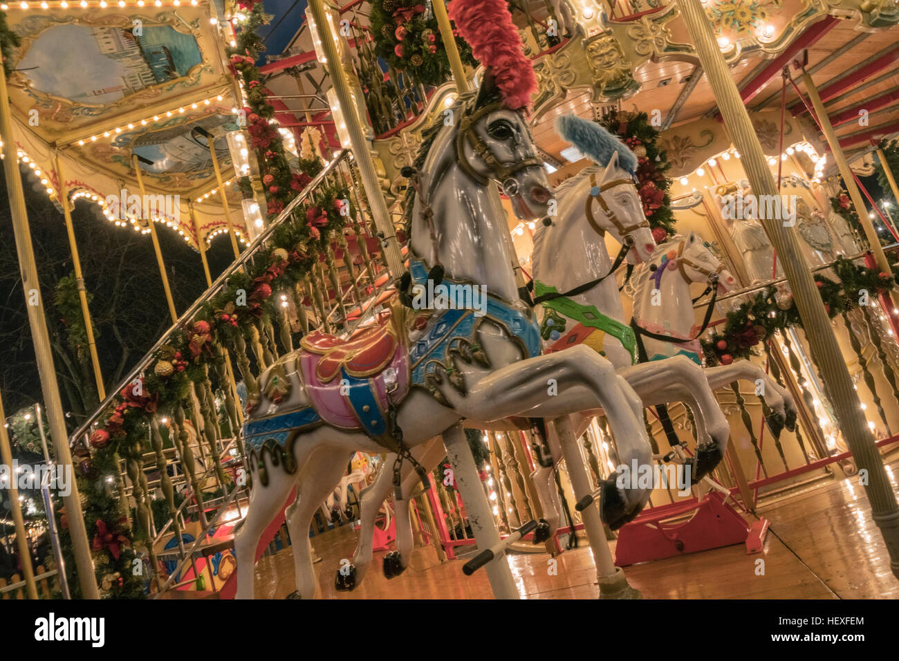 Fairground Rides, Christmas Stock Photos & Fairground Rides, Christmas ...