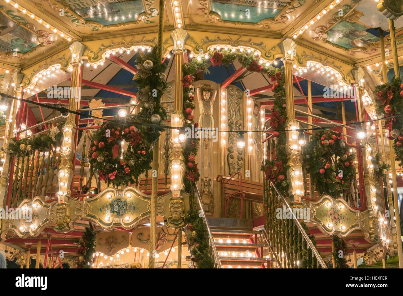 Venetian Carousel at Princes Street Gardens Christmas fun fair ...