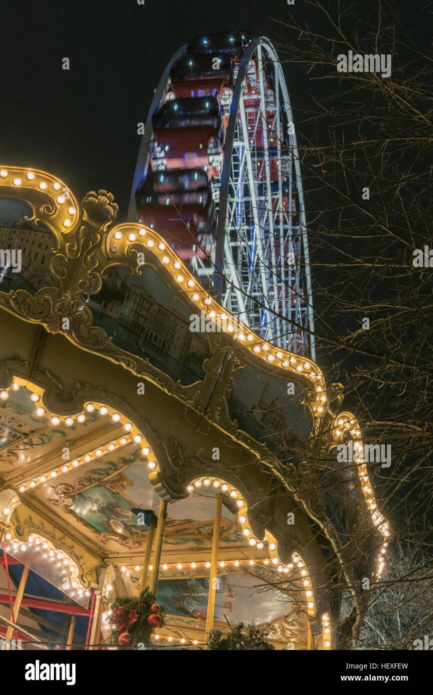 Venetian Carousel and Edinburgh Wheel at Princes Street Gardens ...
