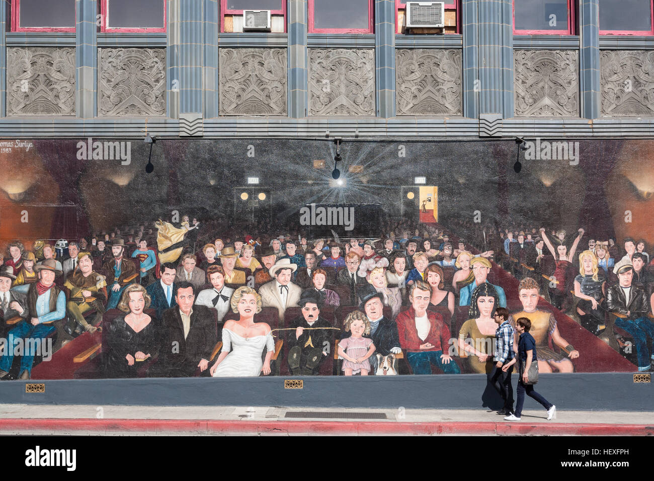 Mural hollywood movie stars hollywood hi-res stock photography and ...