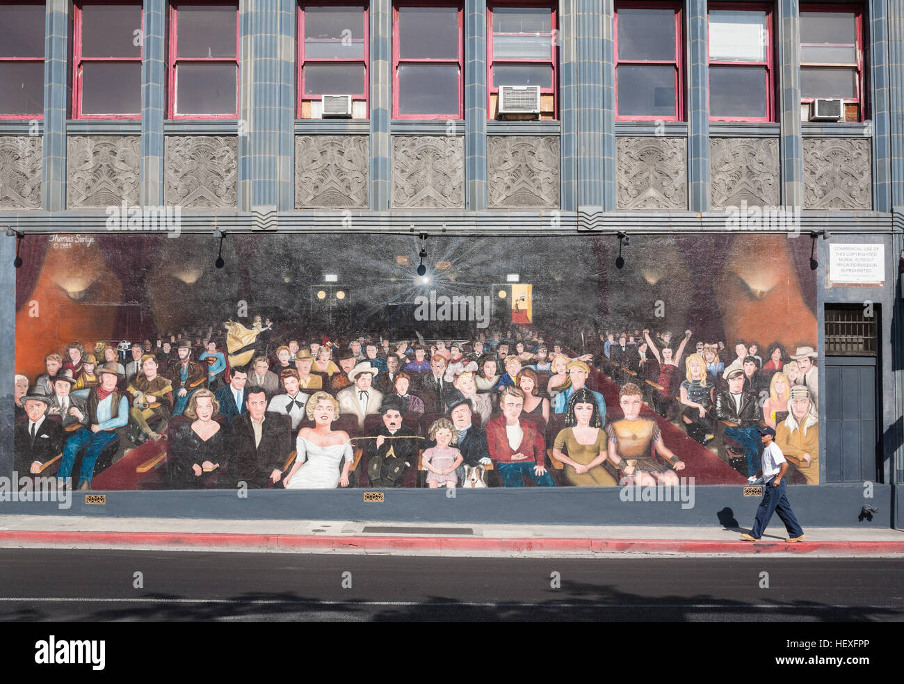 Mural hollywood movie stars hollywood hi-res stock photography and ...