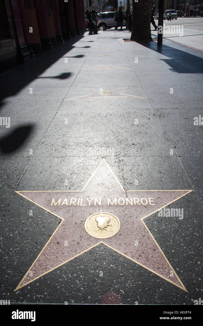 Star on Walk of Fame, Hollywood Boulevard, Los Angeles, California ...