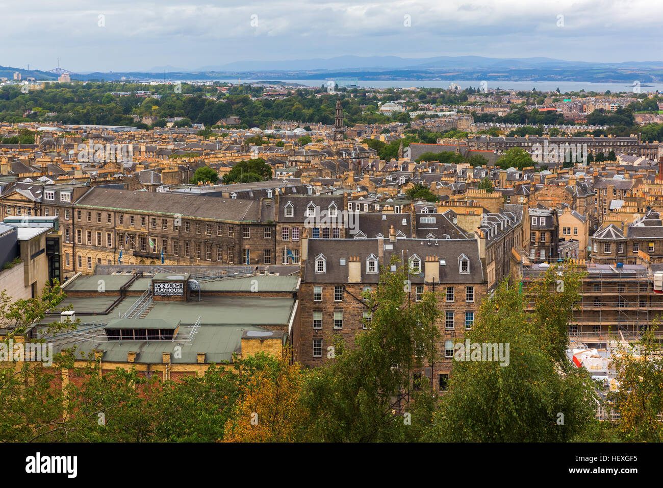 Aerial view of edinburgh hi-res stock photography and images - Alamy