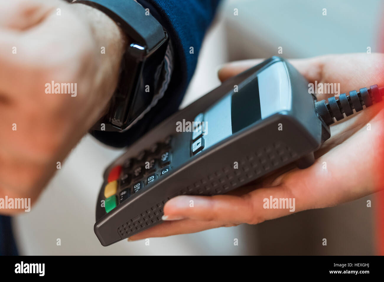 Contactless payment watch hi-res stock photography and images - Alamy