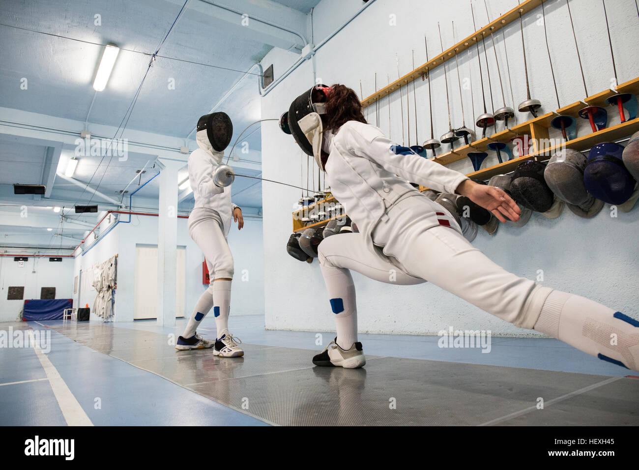 Female fencer athlete during fencing hi-res stock photography and ...
