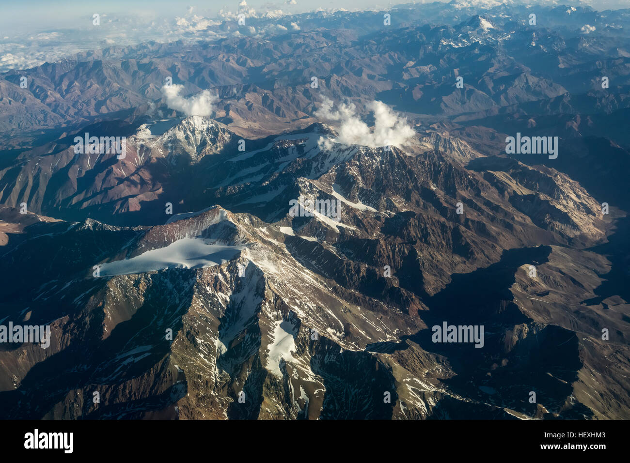 Chile, Aerial view of the Andes Stock Photo - Alamy