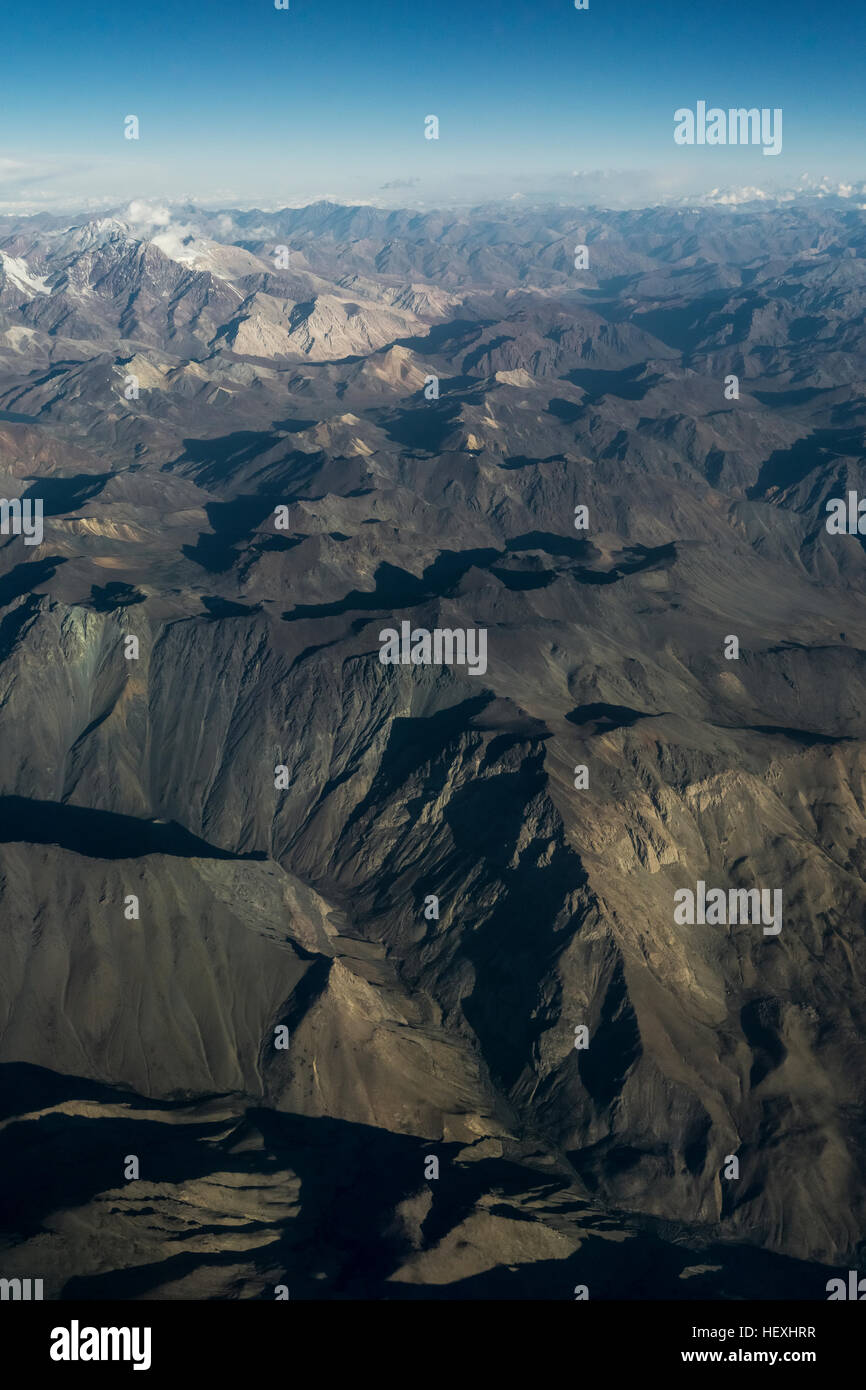Chile, Aerial view of the Andes Stock Photo - Alamy