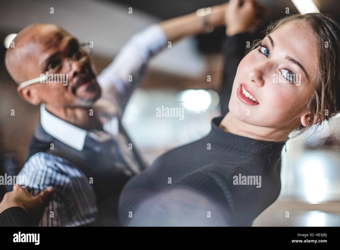 Man and woman dancing Stock Photo - Alamy