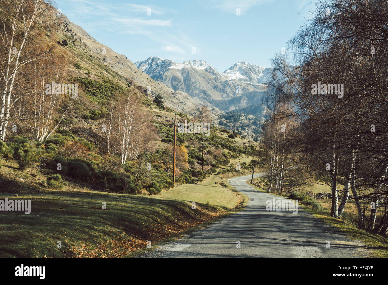 France, Pyrenees, country road at Pic Carlit Stock Photo - Alamy